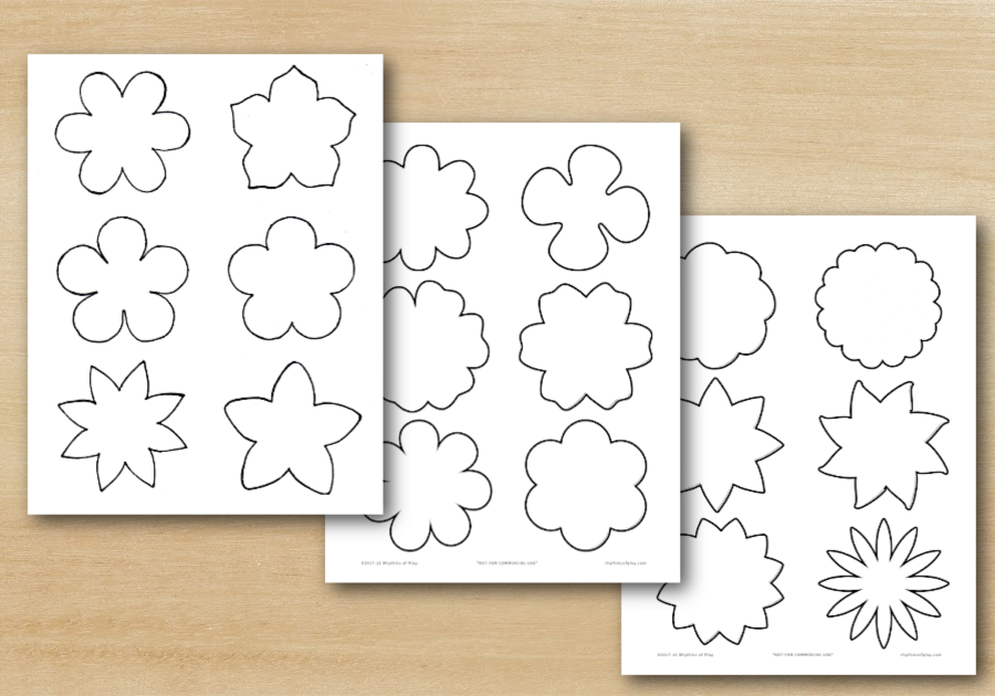 Printable Flower Coloring Pages and Art Templates