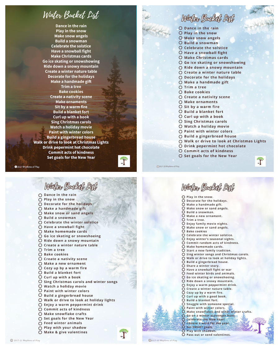 Winter Bucket List Ideas