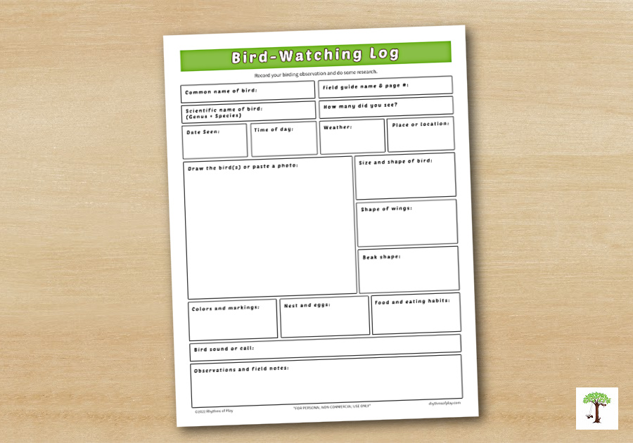 Bird Watching Printables