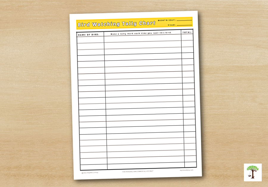 Bird Watching Printables